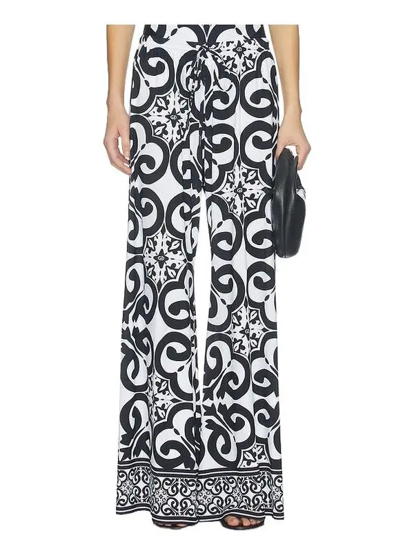 Goldbergh Tropina Printed Pants - Black & White