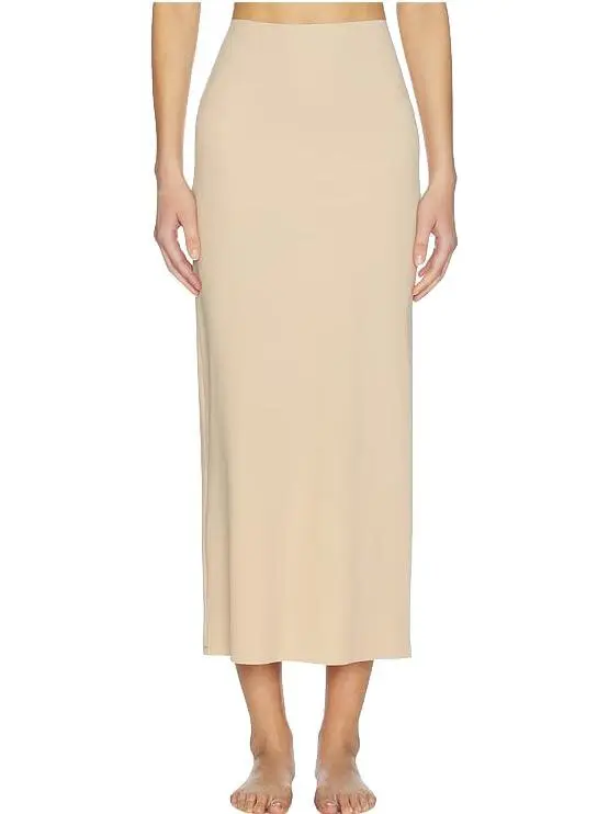 Commando Classic Maxi Half Slip Skirt - Beige
