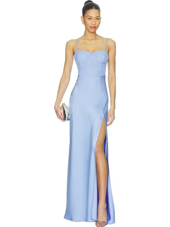 Astr The Label X Zinnia Gown - Periwinkle
