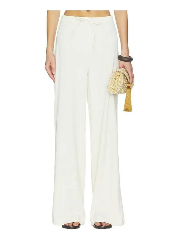 ALL THE WAYS Kiana Drawstring Pant - Cream