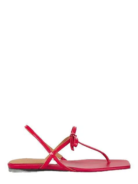 FLATTERED Sina Sandal - Cherry Leather Patent