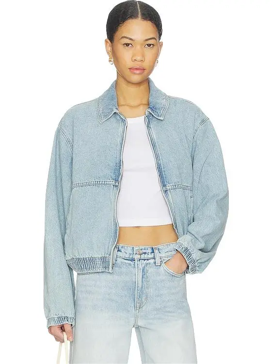Free People We The Free Birdie Denim Jacket - Mockingbird