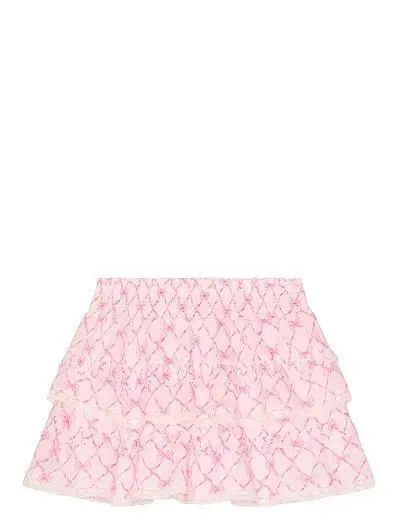 LoveShackFancy Tween Billie Skirt - Pink Peppermint