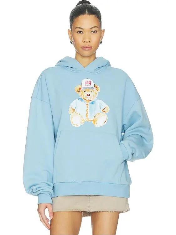 MARKET Watercolor Teddy Hoodie - Dusk Blue