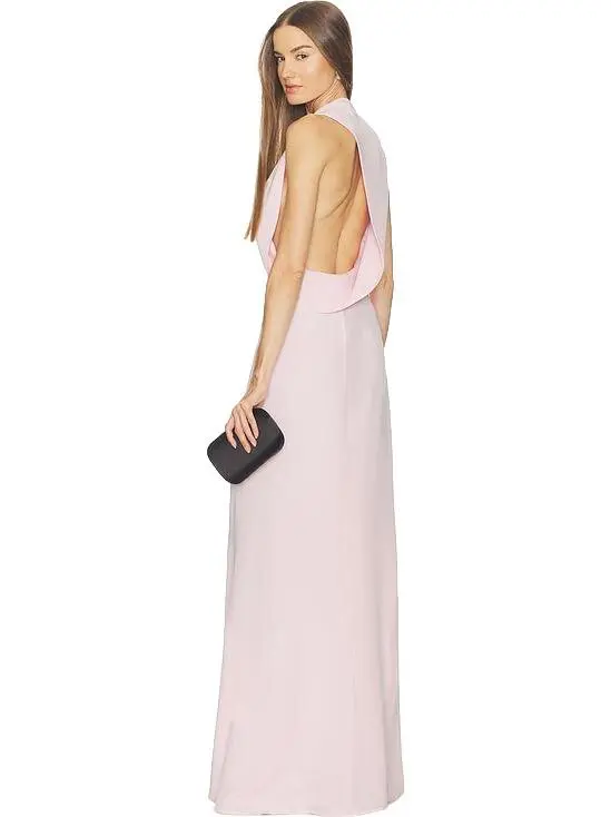 SRG Karina Silk Gown - Blush