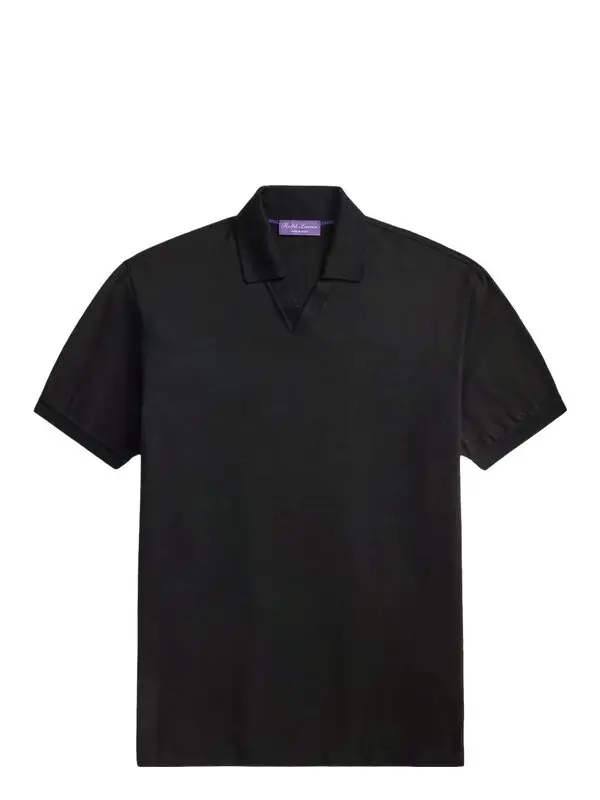 Ralph Lauren Purple Label V-neck Short-sleeve T-shirt - Black