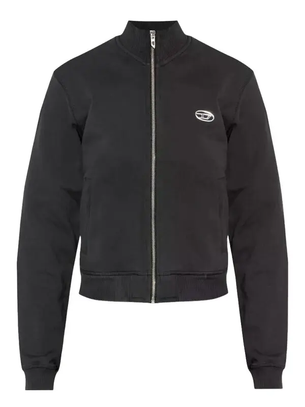 DIESEL® Zip-up Bomber Jacket - Black
