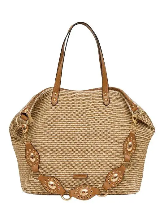 AIMEE Roma Tote - Raffia Latte