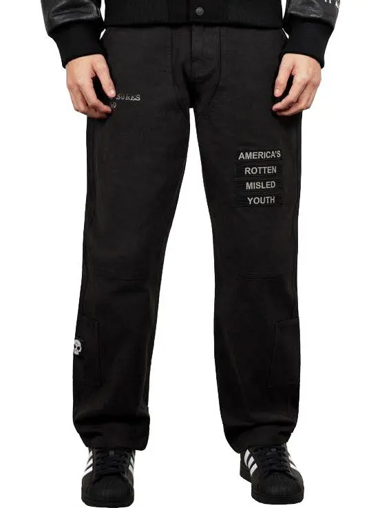 PLEASURES Zero Work Trousers - Black