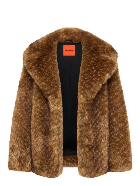 SIMONMILLER Knox Faux Fur Coat - Tawny