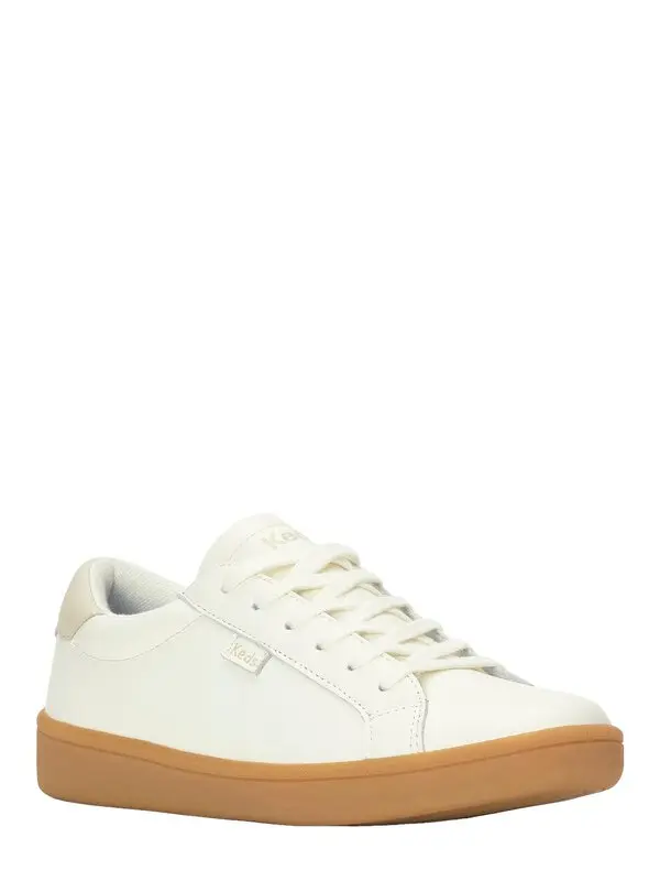 Keds® Ace Ii Leather Sneaker - Egret/oatmeal
