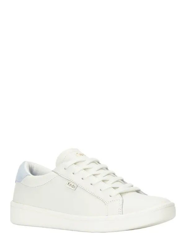 Keds® Ace Ii Leather Sneaker - White/light Blue
