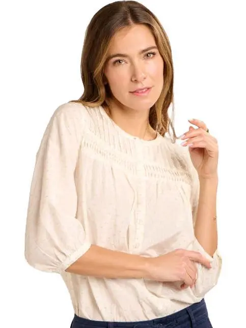 BRAKEBURN Boardwalk Blouse - Cream