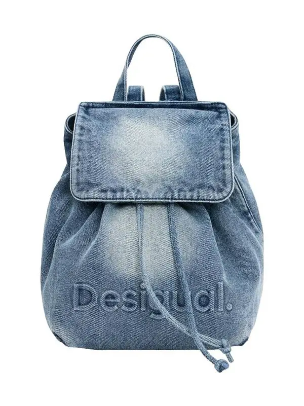 Desigual Mini Denim Backpack - Light Blue