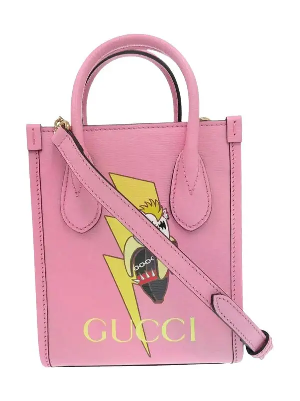 Gucci Bananya Print Mini Tote - Pink