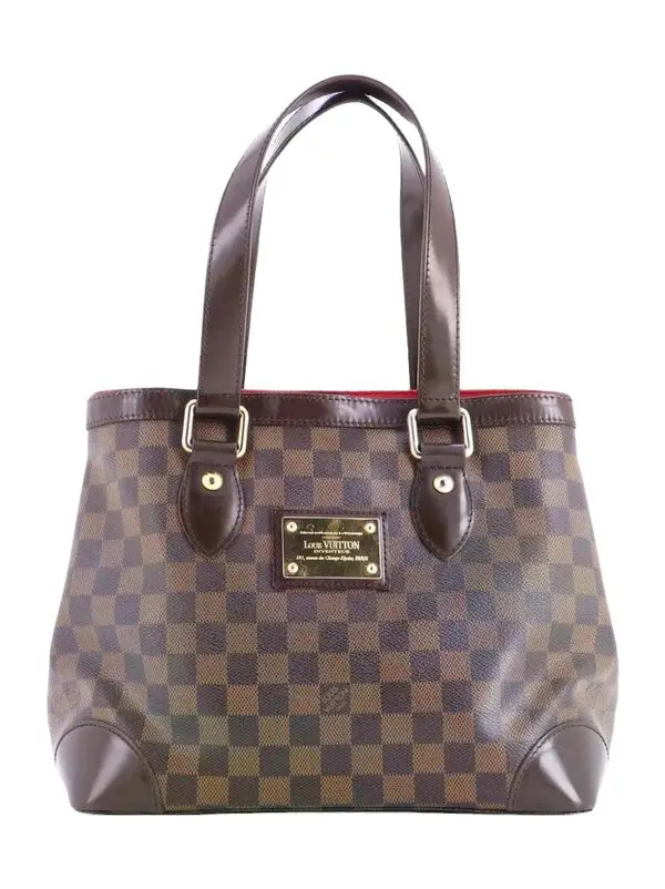 LOUIS VUITTON Hampstead Handbag Damier Pm Tote - Brown
