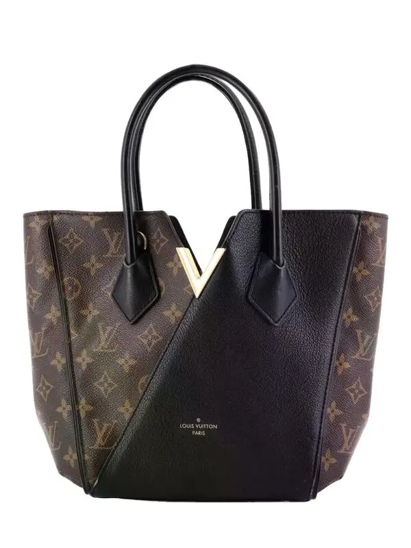 LOUIS VUITTON Kimono Handbag Monogram Canvas And Leather Pm - Brown