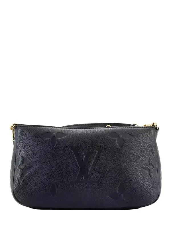 LOUIS VUITTON Multi Pochette Accessoires Monogram Empreinte Giant Crossbody Bag - Black