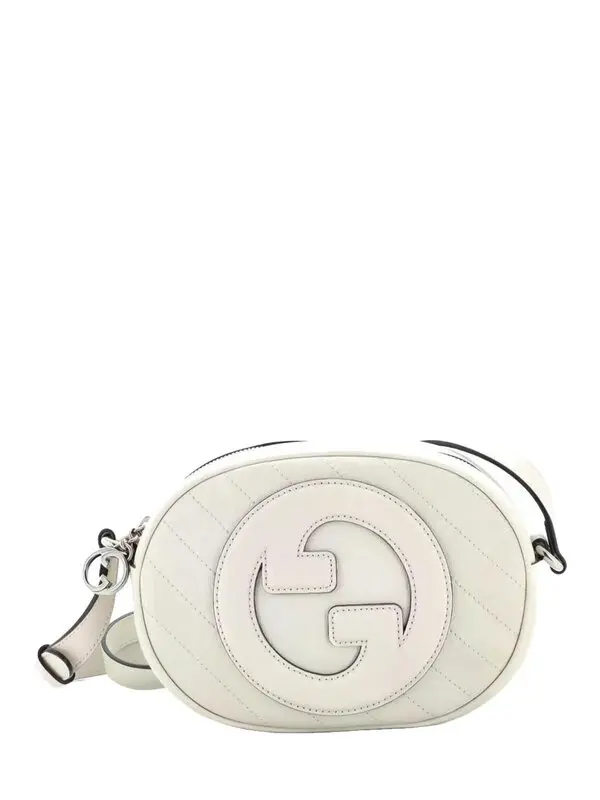 Gucci Blondie Nm Round Camera Crossbody Bag Diagonal Quilted Leather - Neutrals