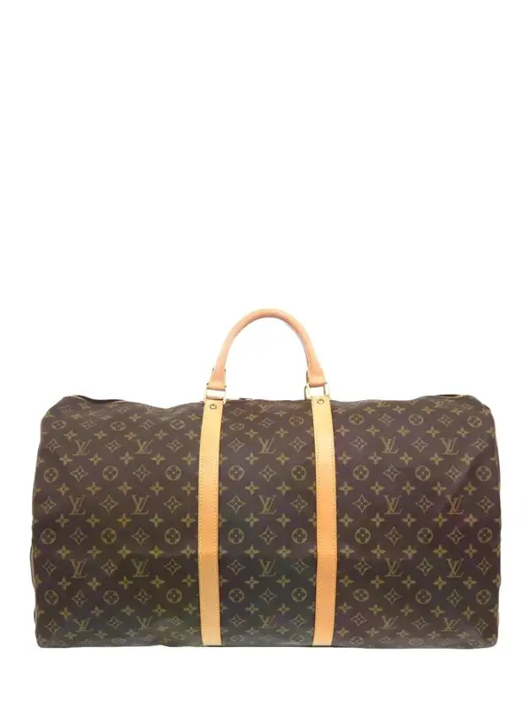 LOUIS VUITTON 2000 Monogram Keepall 60 Travel Bag - Brown