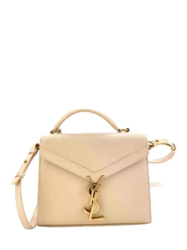 Saint Laurent Cassandra Mini Shoulder Bag - Neutrals