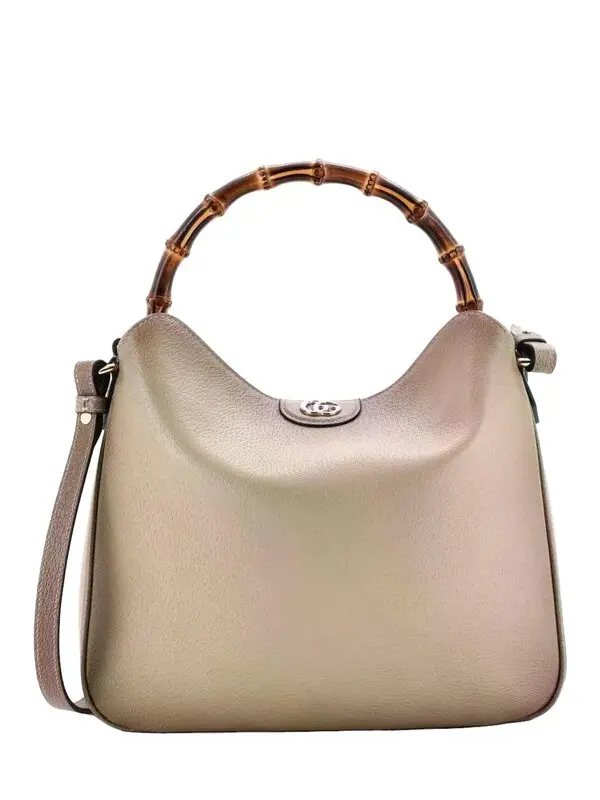 Gucci Diana Nm Bamboo Leather Medium Shoulder Bag - Neutrals
