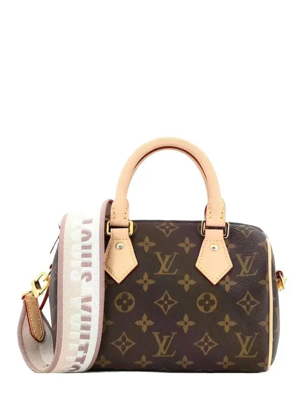 LOUIS VUITTON Speedy Bandouliere 20 Monogram Crossbody Bag - Brown