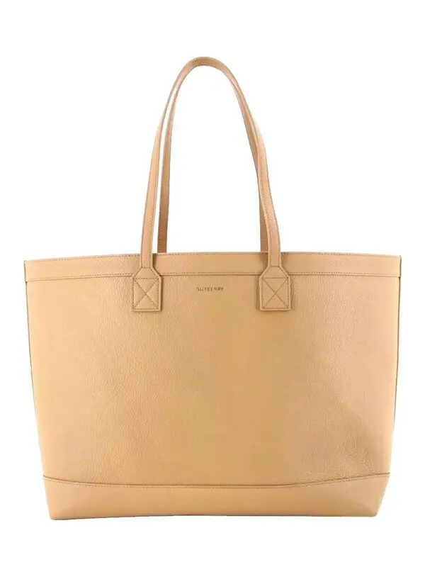 Burberry London Leather Medium Tote Bag - Neutrals