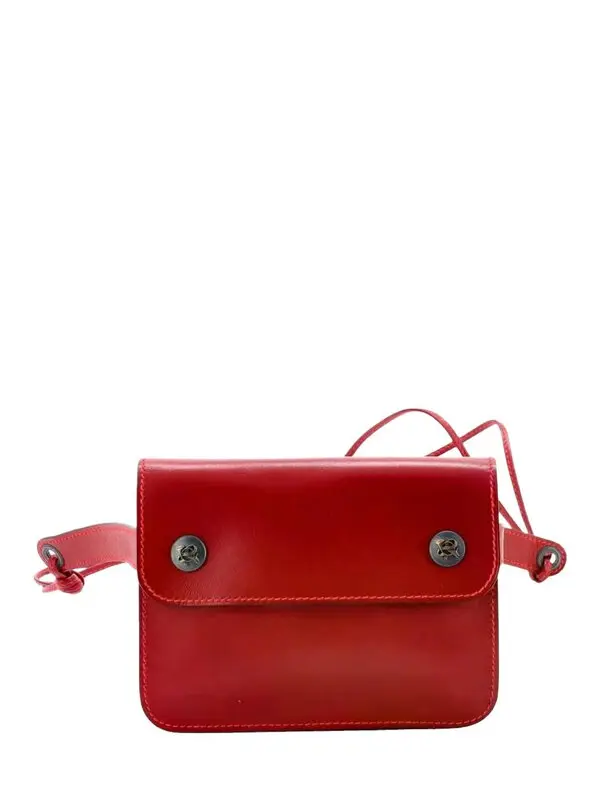 Hermès Vintage Tie Leather Belt Bag - Red
