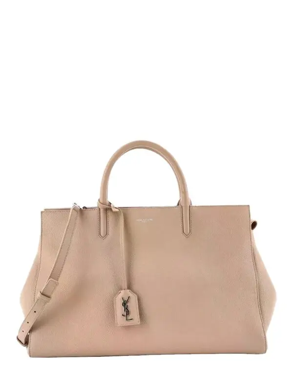 Saint Laurent Rive Gauche Cabas Medium Tote Bag - Neutrals
