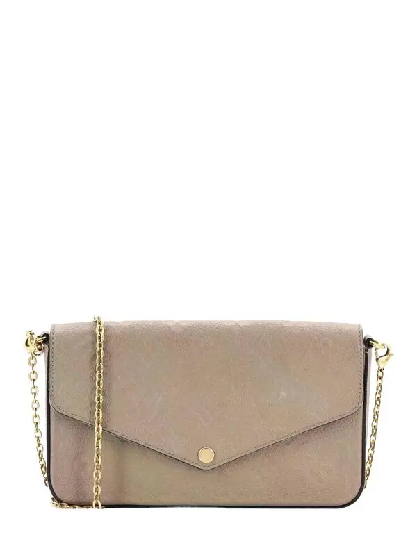 LOUIS VUITTON Felicie Pochette Monogram Empreinte Leather Crossbody Bag - Neutrals