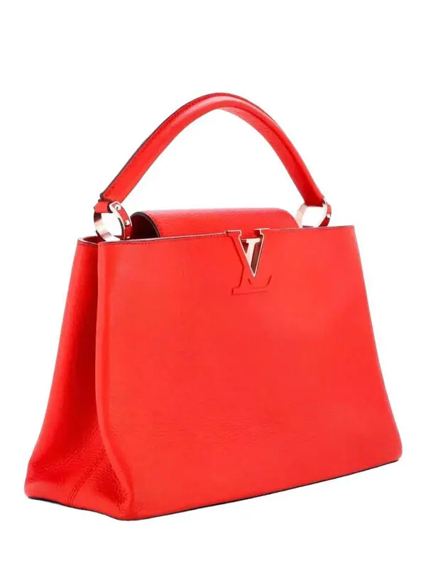 LOUIS VUITTON Capucines Gm Satchel - Red