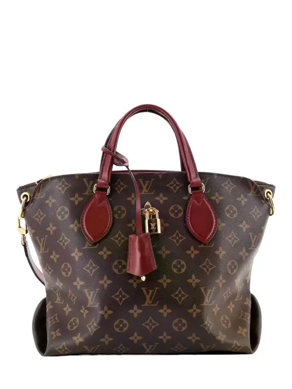 LOUIS VUITTON Flower Zipped Tote Monogram Canvas Mm Shoulder Bag - Brown