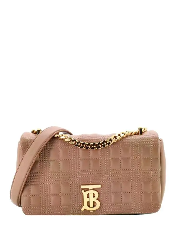 Burberry Lola Quilted Lambskin Small Shoulder Bag - Brown