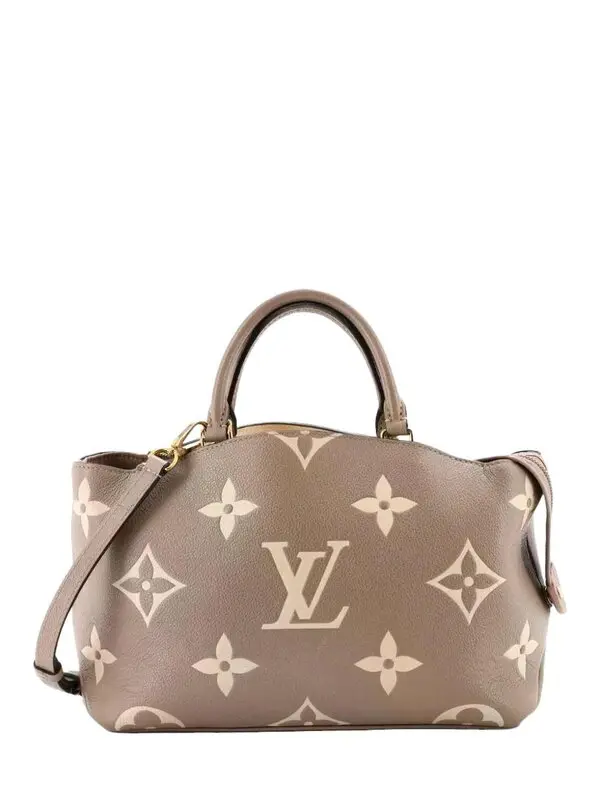 LOUIS VUITTON Petit Palais Bicolor Monogram Empreinte Giant Satchel - Neutrals