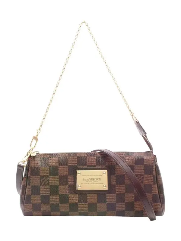 LOUIS VUITTON 2011 Damier Ebene Eva Satchel - Brown