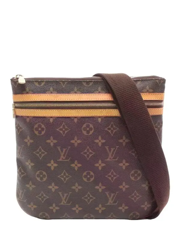 LOUIS VUITTON 2005 Monogram Bosphore Pochette - Brown