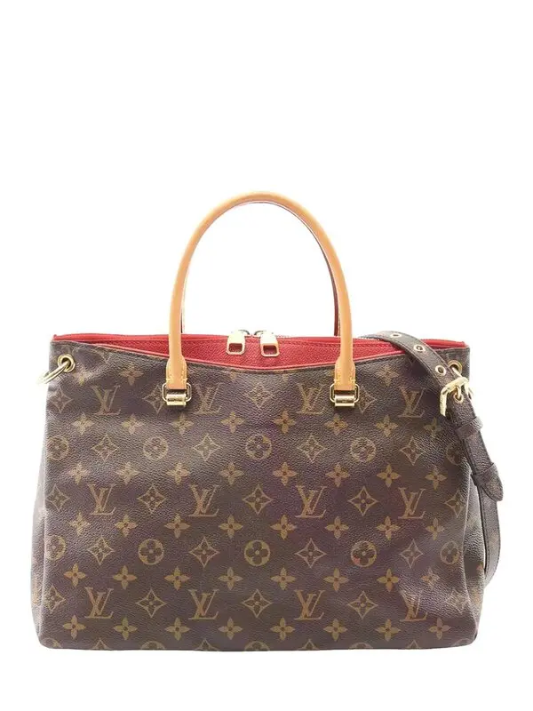 LOUIS VUITTON 2017 Monogram Pallas Mm Satchel - Brown