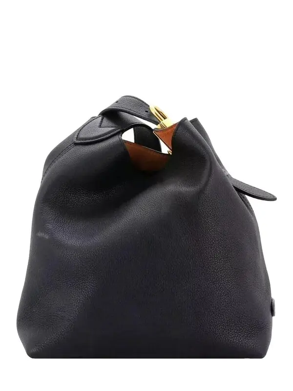 LOUIS VUITTON Calfskin Pm Hobo Bag - Black