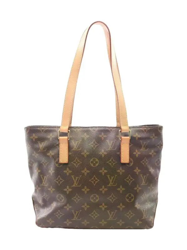 LOUIS VUITTON 2004 Monogram Cabas Piano Tote Bag - Brown