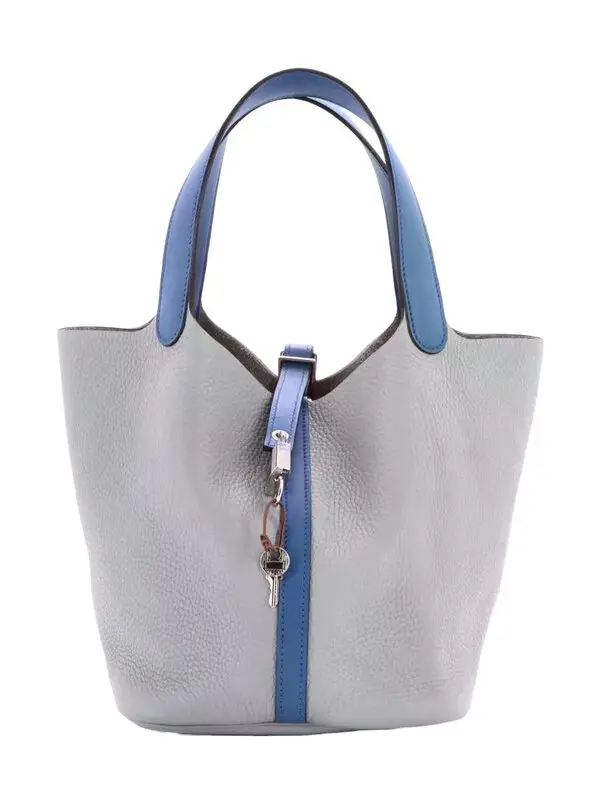 Hermès Bicolor Picotin Lock Mm Bucket Bag - Blue