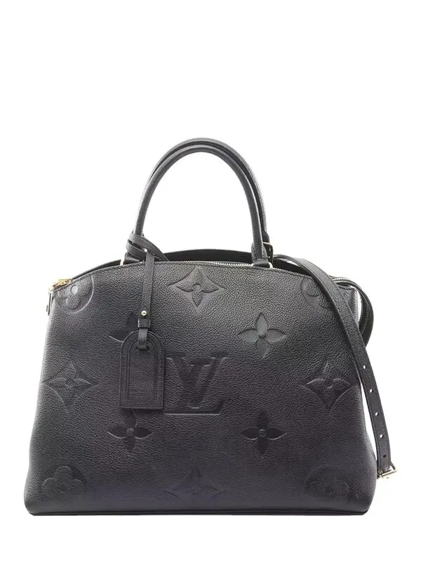 LOUIS VUITTON Monogram Empreinte Giant Grand Palais Satchel 2010-2026 - Black