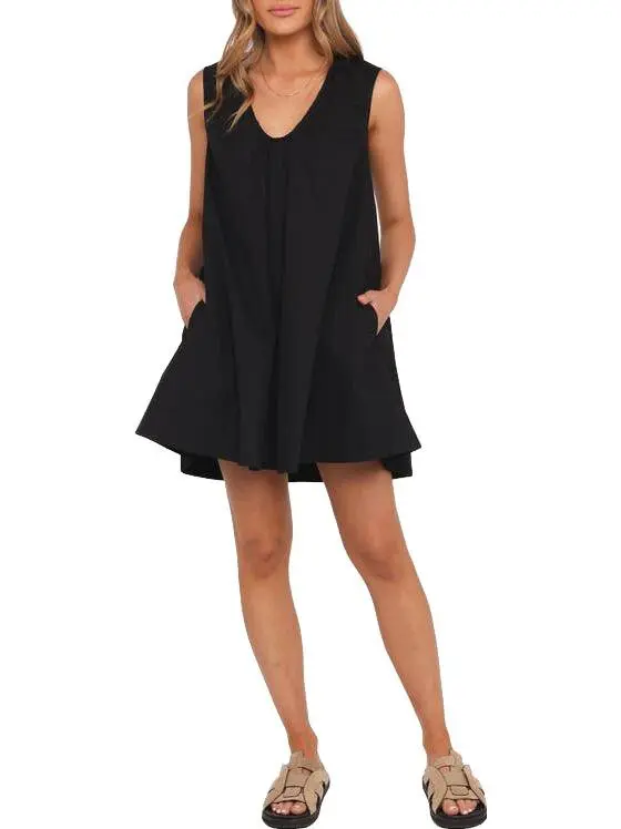 PETAL & PUP Jorah Sleeveless Minidress - Black