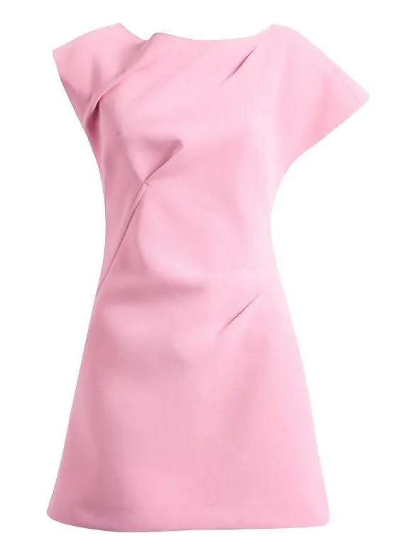 Acler Fencott Crepe Minidress - Musk Pink