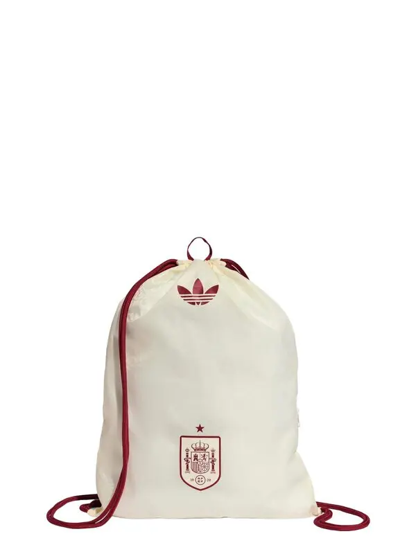Adidas Spain 26 Gym Sack - Off White / Team Coll Burgundy 2