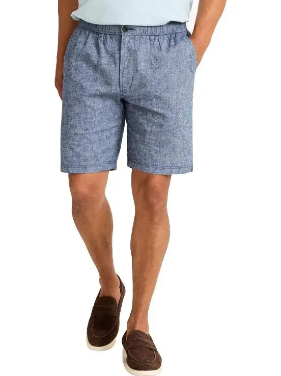 Tommy Bahama Linen Blend Riviera Shorts - Ocean Deep