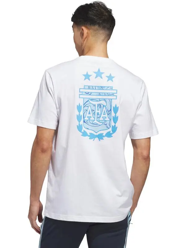 Adidas World Cup 26 Argentina Away Graphic Tee - White