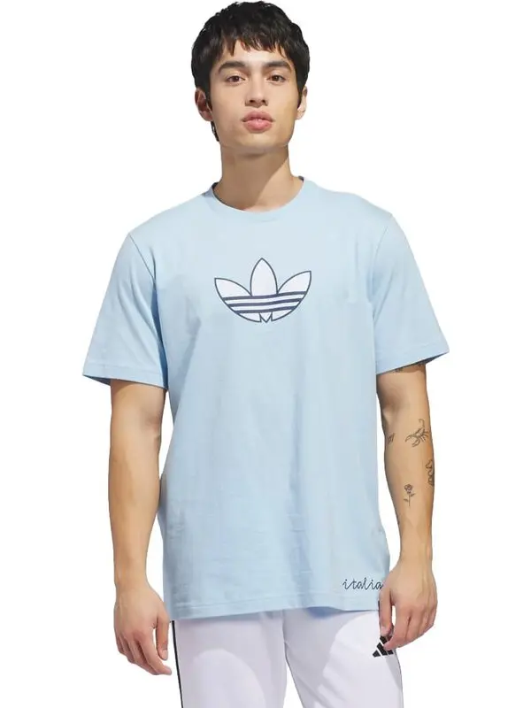 Adidas World Cup 26 Italy Away Graphic Tee - Clear Sky