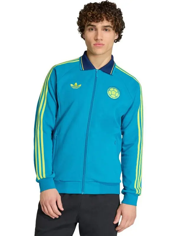 Adidas Colombia Away Anthem Track Jacket - Mystery Petrol