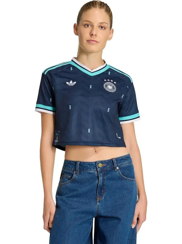 Adidas Germany 26 Away Cropped Jersey - Collegiate Navy